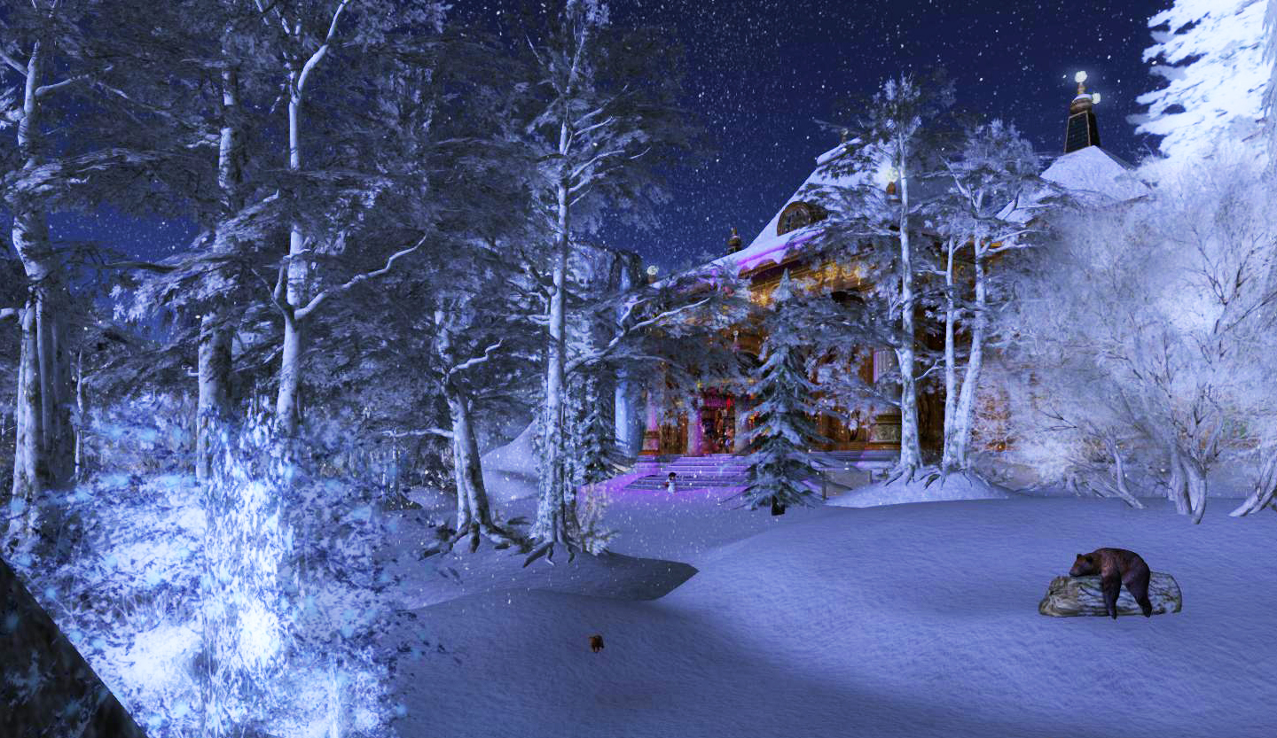 ‘One Christmas Night’ .. a peek through the trees | Calas Galadhon Park